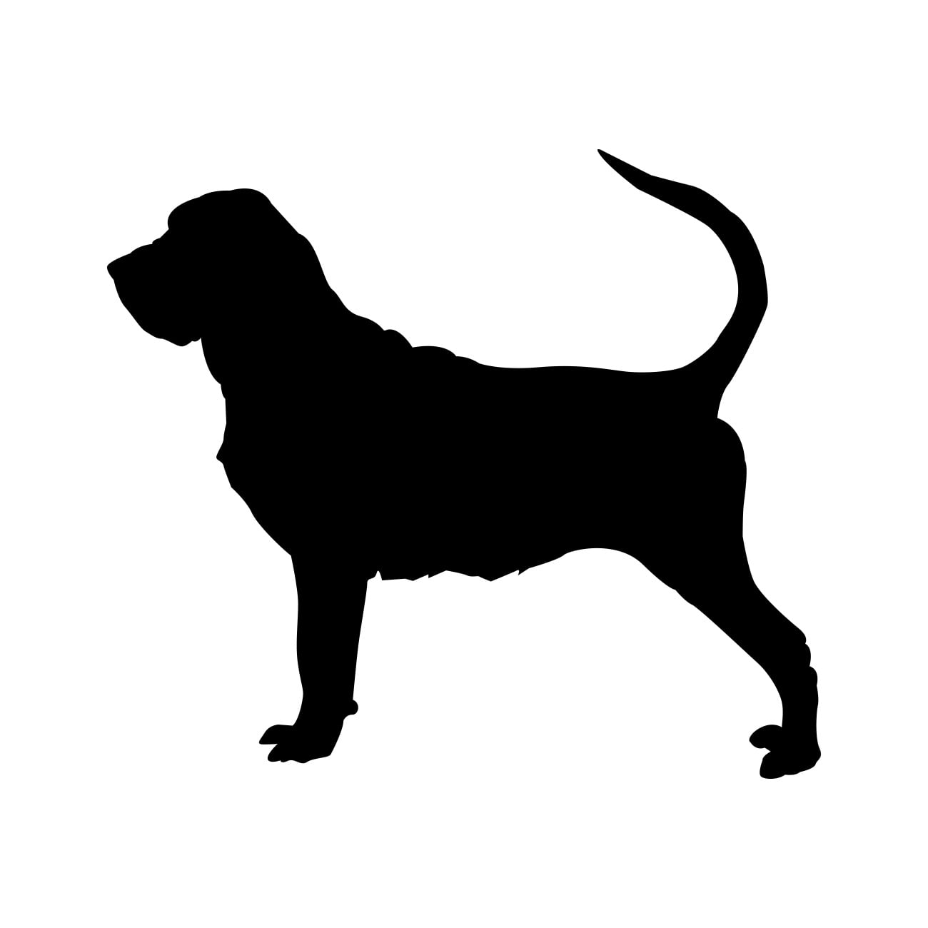 Bloodhound Sticker Decal Die Cut - Self Adhesive Vinyl - Weatherproof ...