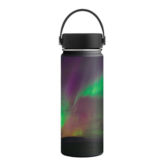 MightySkins HFWI18-Aurora Borealis Skin for Hydro Flask 18 oz Wide ...