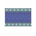 Blue Bohemian Sun Shade Sail 8'X10' Vintage Ethnic Tribe Abstract Retro ...