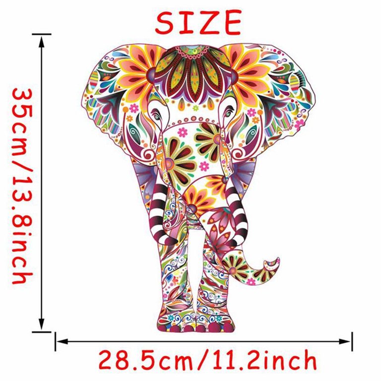 Colorful Tribal Elephant Wallpaper