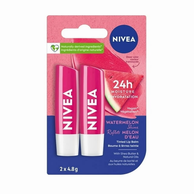 Click here for Nivea Watermelon 24h Moisture Lip Balm Duo Pack  2... prices