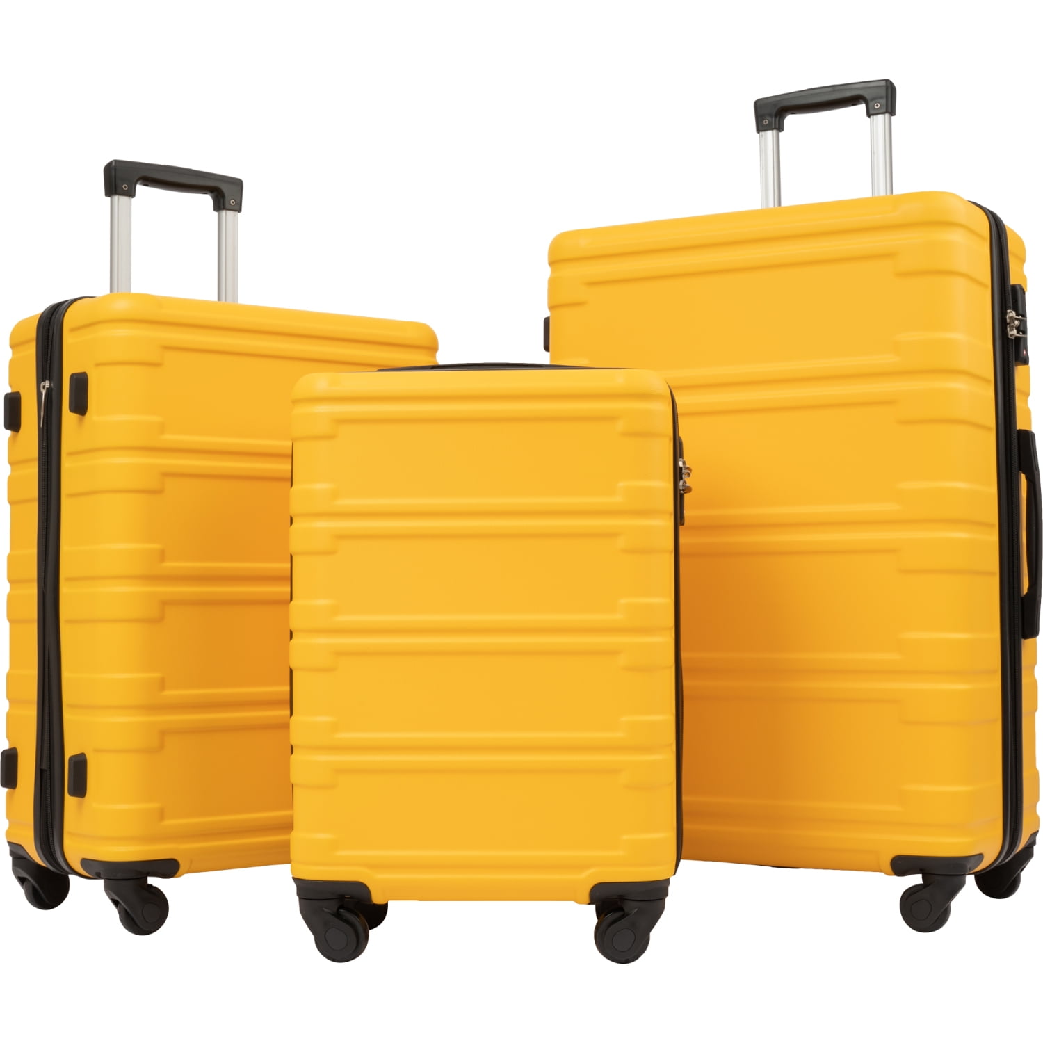 3 Pcs Luggage Set with TSA Lock, Lightweight Expandable Luggage Spinner ...
