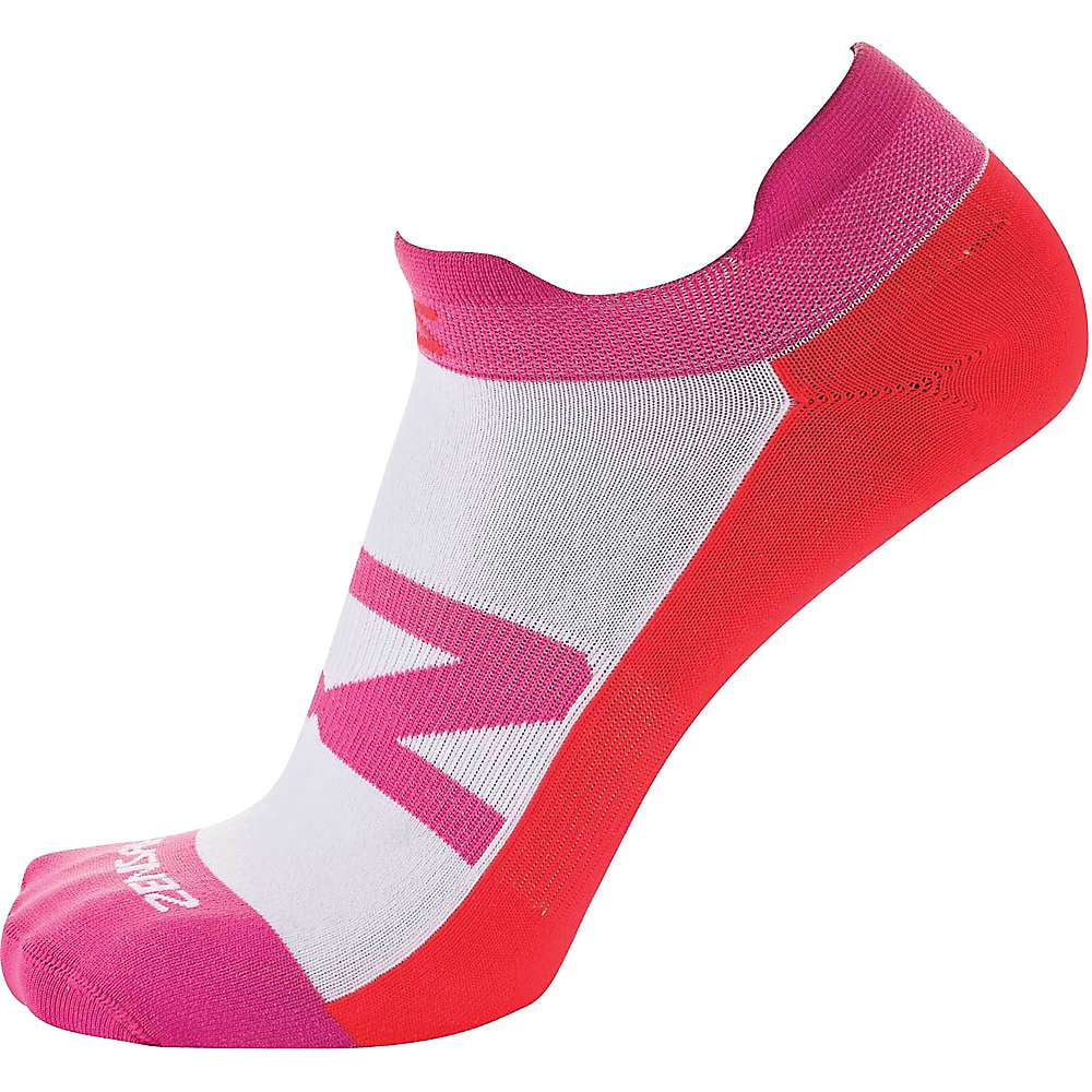 Zensah Invisi Running Socks L / Hot Pink-Neon Orange - Walmart.com