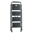 Elevon High Capacity Foldable Metal 4-Step Stool with Wide Anti-Slip ...