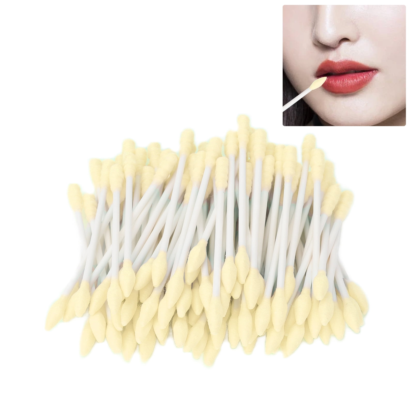ESTINK 100pcs Makeup Double Tip Swab Disposable Colorful Double Tips ...