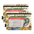2 Pcs 3 Ring Binder Pouches, Foldable File Folders with Clear PVC ...