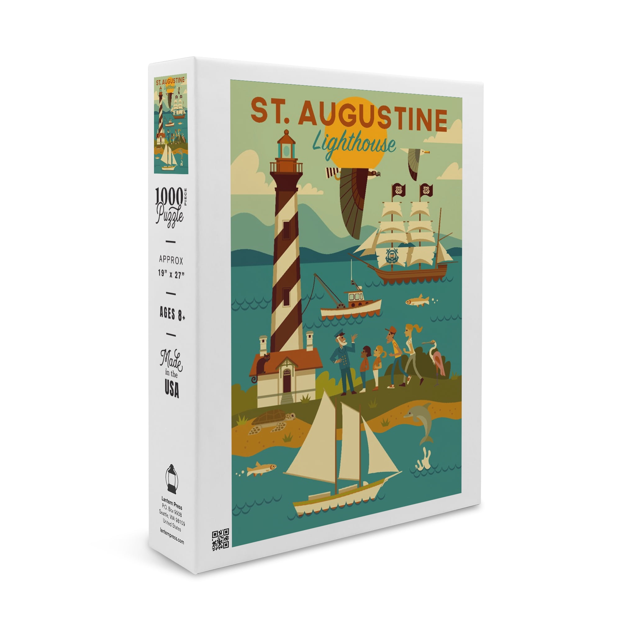Saint Augustine Lighthouse, Florida, Geometric (1000 Piece Puzzle, Size ...