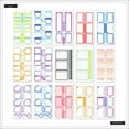 Happy Planner Sticker Book, 30 Sheets, Essential Boxes, Borders, 831 ...