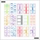 Happy Planner 30 Sheet Value Sticker Pack, Essential Boxes & Borders ...