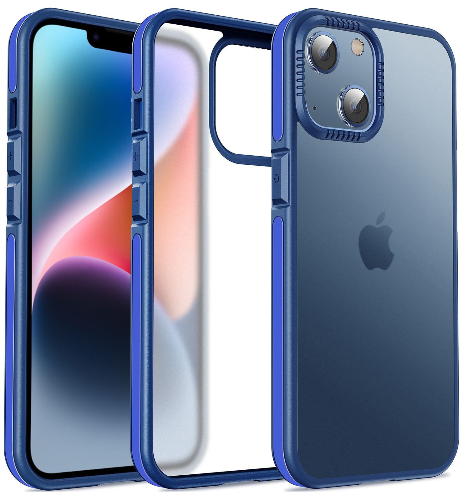 Casus Frosted Matte Silicone Frame Shockproof Case for Apple iPhone 14 ...