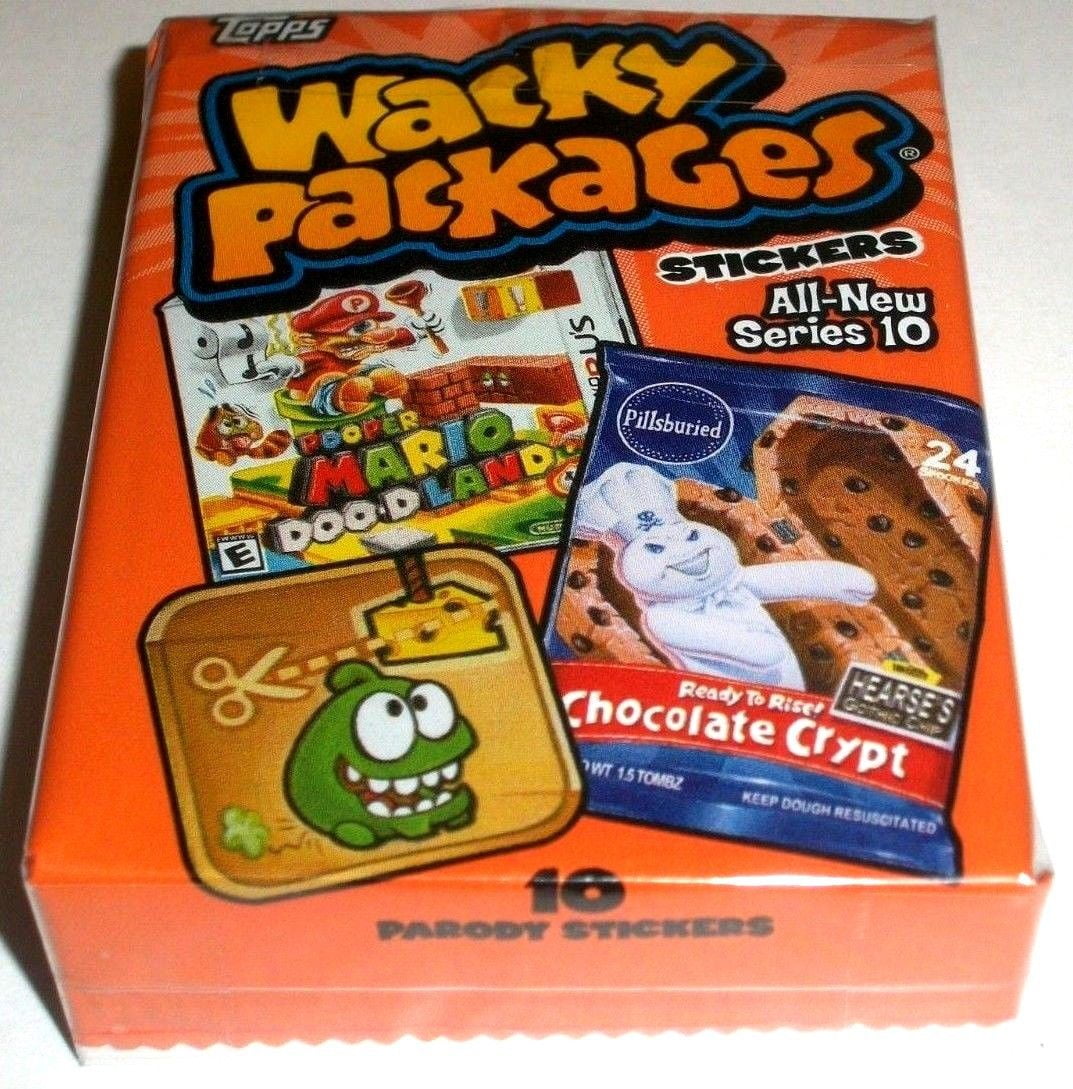 2013 Wacky Packages All New Series 10 Complete 55 Sticker Set - Walmart.com