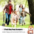 2- Pooper Scooper for Large Small Dogs , 32" Long Handle Poop Scoop for ...