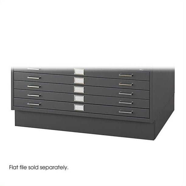 Safco Closed Low Base in Black (Fits 4986 and 4996 Flat File Cabinets ...