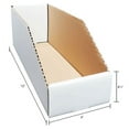 Global Industrial Open Top Corrugated Bin Box, 4"W x 12"D x 4-1/2"H ...
