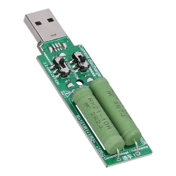 USB Battery Load Tester, Power Bank Discharge Resistor Adjustable 1A 2A ...