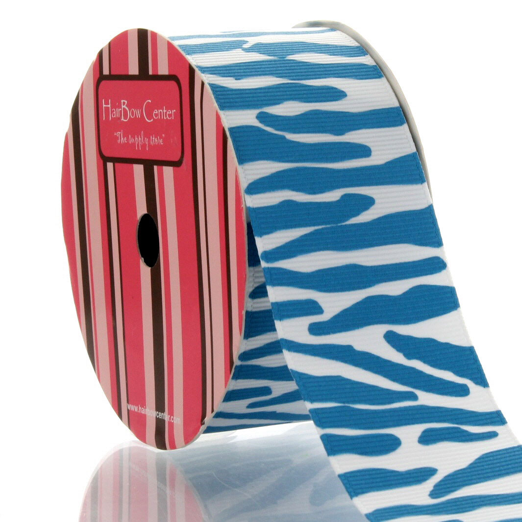 Neon Blue Zebra Print