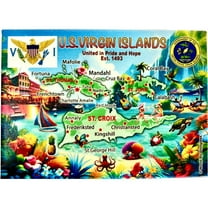 Cuba Map Caribbean Fridge Collector's Souvenir Magnet 2.5 x 3.5 ...