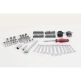 121 Piece Mechanic Tool Set, 1/4 & 3/8 Inch Drive SAE & Metric Socket ...