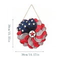 Eolstice Patriotic Wreath for Front Door, Red White Blue Sunflower ...