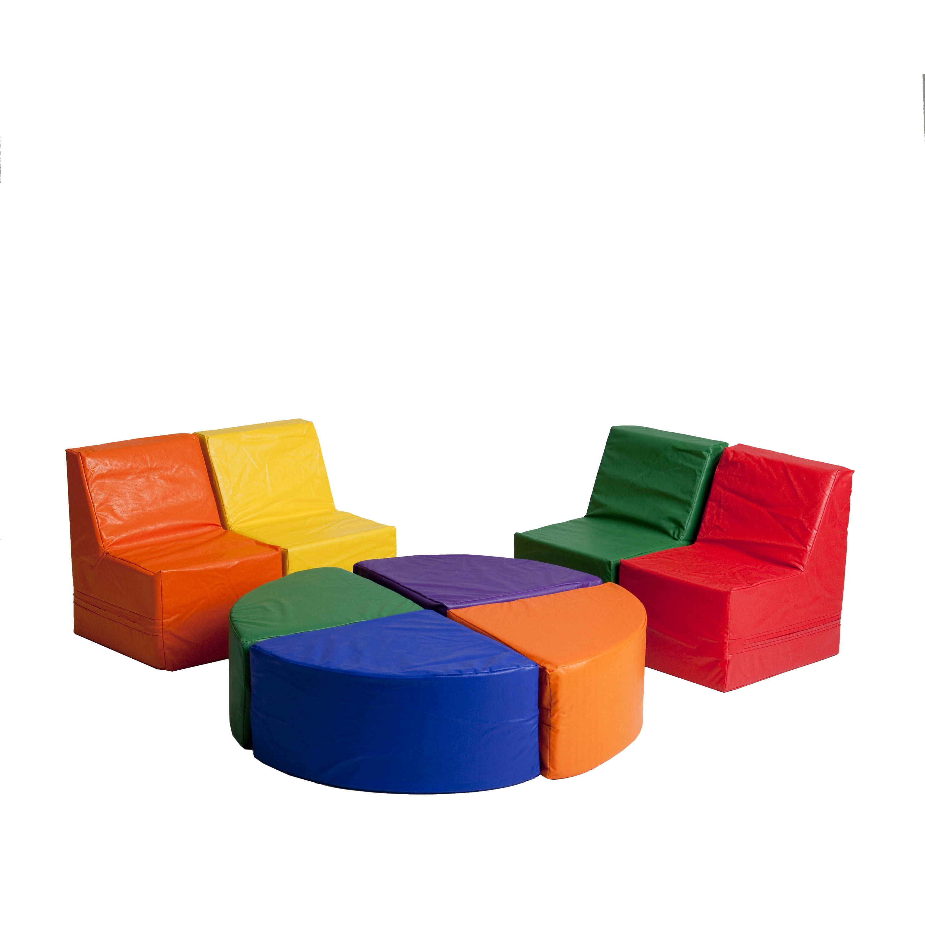 SoftZone® 8-Piece Toddler Sectional - Walmart.com