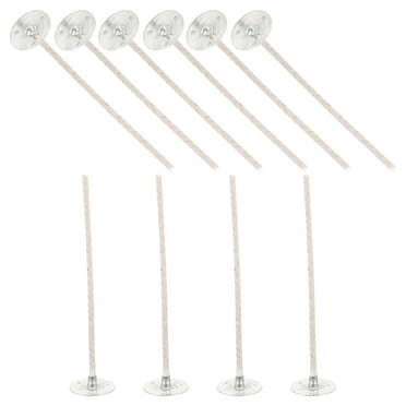 "HL Pre-Waxed Cotton Candle Wick, 8"", Smokeless, Long-Burning for DIY ...