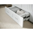 AFI Nantucket Full Solid Wood Murphy Bed Chest with Mattress, Drawer ...