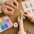 Beading DIY Kit, Includes Colorful Beads, String, Beading Tool ...