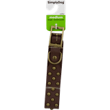 Simplydog Md Brw Studded Leather Collar - Walmart.com