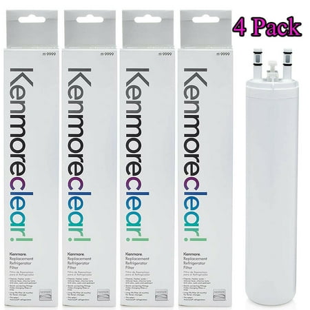 4 Pack Kenmore Clear 46-9999 Replacement Refrigerator Water Filter 9999 ...