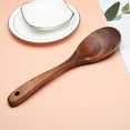 Solid Wood Serving Set - 26cm Rice Spoon & Fork Pair for Cooking, Pasta ...