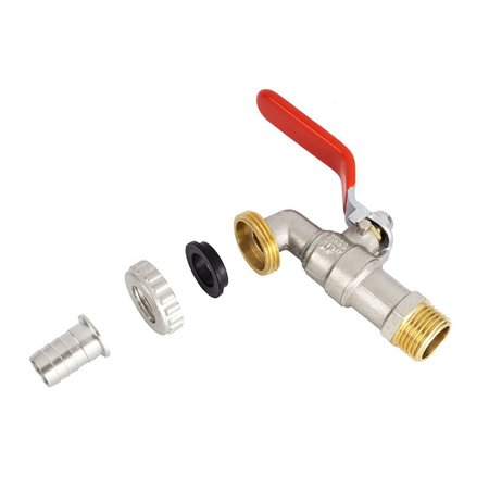 Garden DN15 Brass Ball Valve Switch Valve DN15 with with Rotary Handle ...