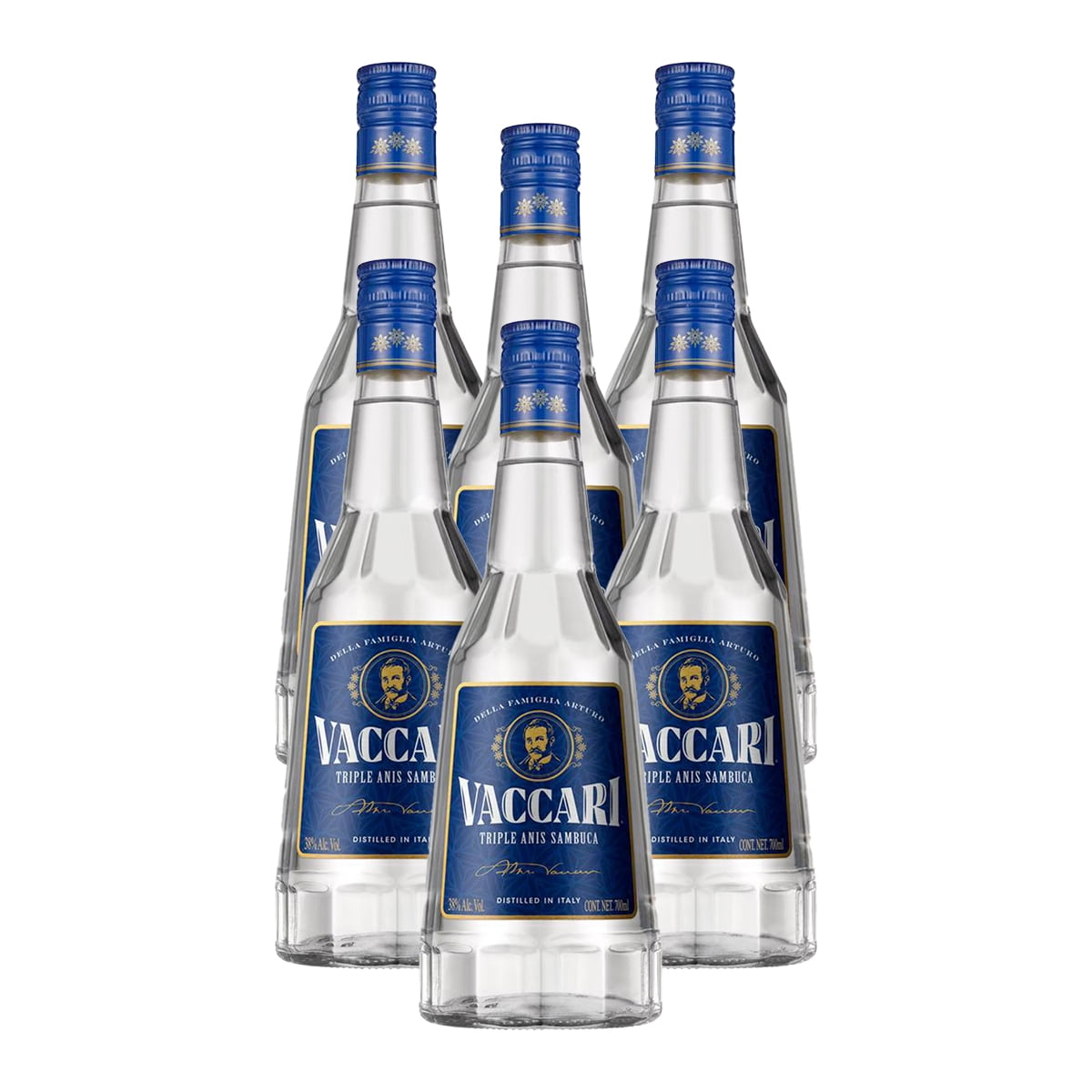 Pack De 6 Licor Vaccari Sambuca Blanco 700Ml | Walmart en línea