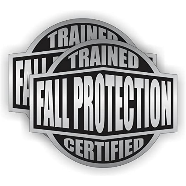 Fall Protection Trained & Certified Hard Hat Sticker / Helmet Decal ...