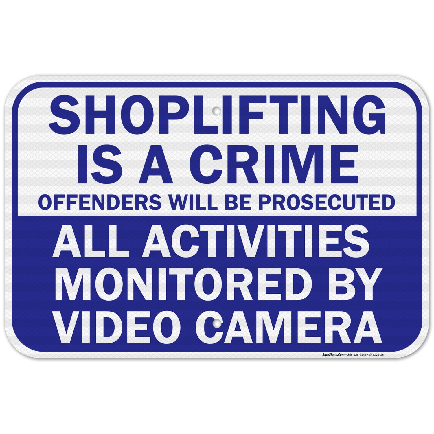 Shoplifting Is A Crime Sign, Offenders Will Be Prosecuted, - Walmart.com