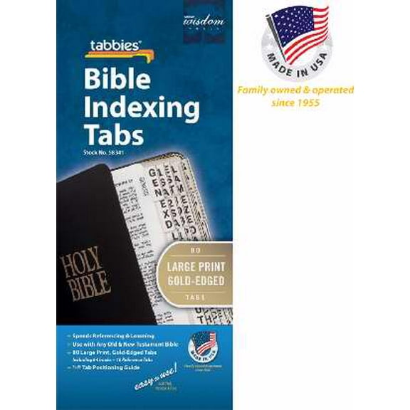CCOCC Bible Tabs, Laminated Bible Tabs, Large Print Bible Book Tabs ...