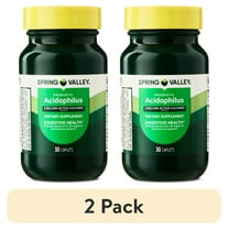 (2 pack) Spring Valley Probiotic Acidophilus Caplets for Digestive ...