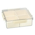 Sunjoy Tech Divided Food Serving Tray Snack Box Container with Clear ...