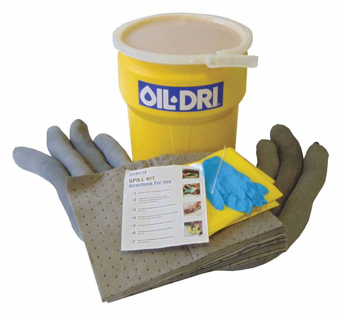 Oil-Dri Spill Kit, Universal, Gray L91410 - Walmart.com