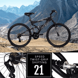 "Hyper Aluminum 26"" Men's Havoc Mountain Bike, Black" - Walmart.com
