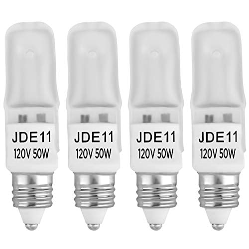 4-Pack JD E11 120V 50W Frosted Halogen JDE11 50W Bulb Warm White 50 ... 4-Pack JD E11 120V 50W Frosted Halogen JDE11 50W Bulb Warm White 50 ...