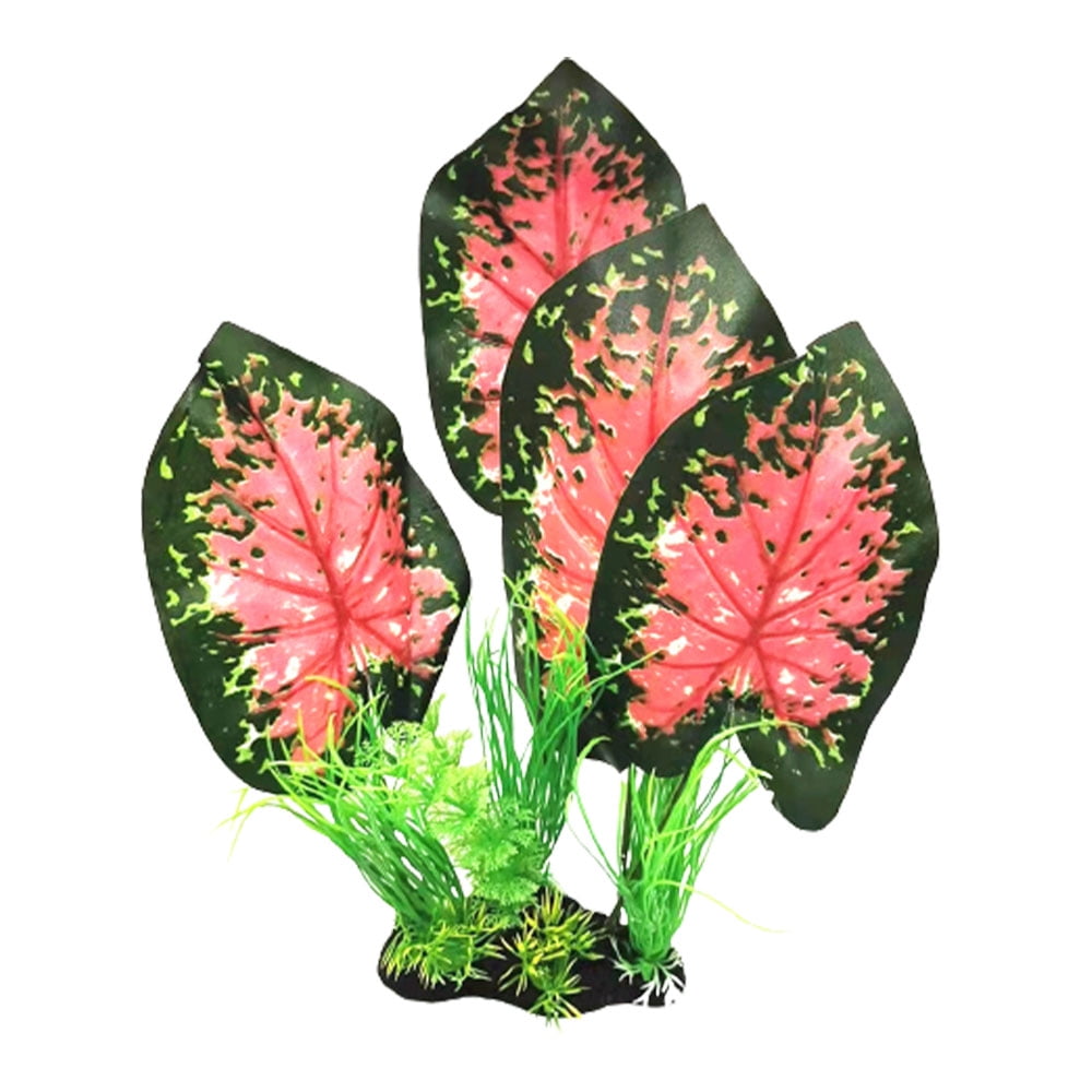 Plastic artificial plants for fish tank decoration，PVC plants in large ...