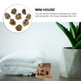 FONDOTIN Miniature Resin House Gray Resin 8Pcs 1.6*1.4*1.4In - Walmart.com