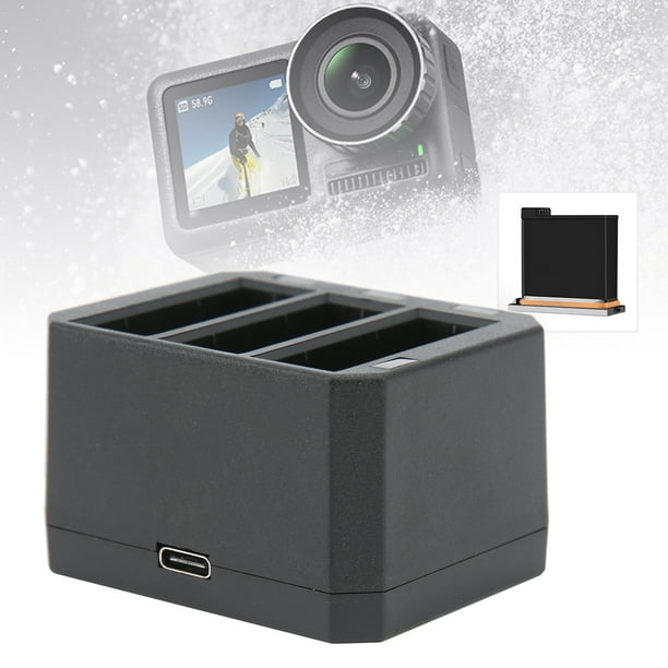 Camera Battery Set,3 Channels Sports Camera USB With Charging Indicator ...