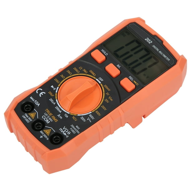 Multímetro digital de rango automático, pantalla LCD grande, medidor de ...