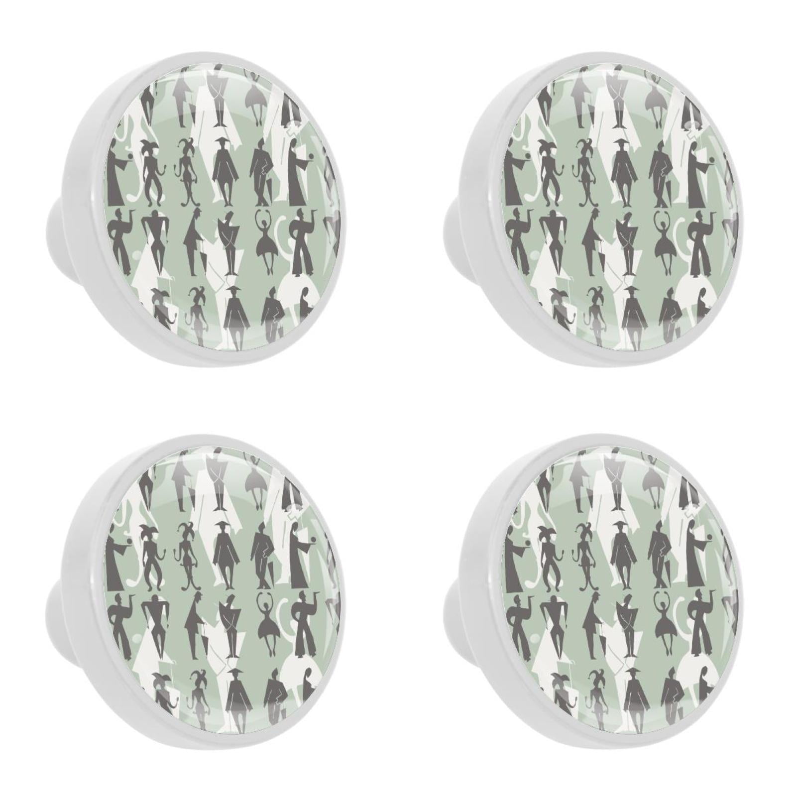 4 Pcs Figure of a Man Knobs for Kitchen Cabinet Cupboard Dresser ...