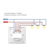 Smart Life Wifi Voice Touch On / Off 1/2/3 Gang Wall Light Switch Work ...
