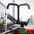 360 ° Rotation Kitchen Faucet with Hot and Cold Water Stainless Steel ...