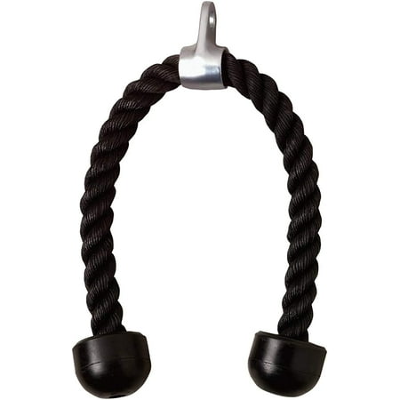 Tricep Rope Handle Gym Rubber Pull Down Bicep Cable Attachment ...