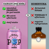 Culture Pop Healthy Gut Fruity Soda - Wild Berries Probiotic, Digestive ...