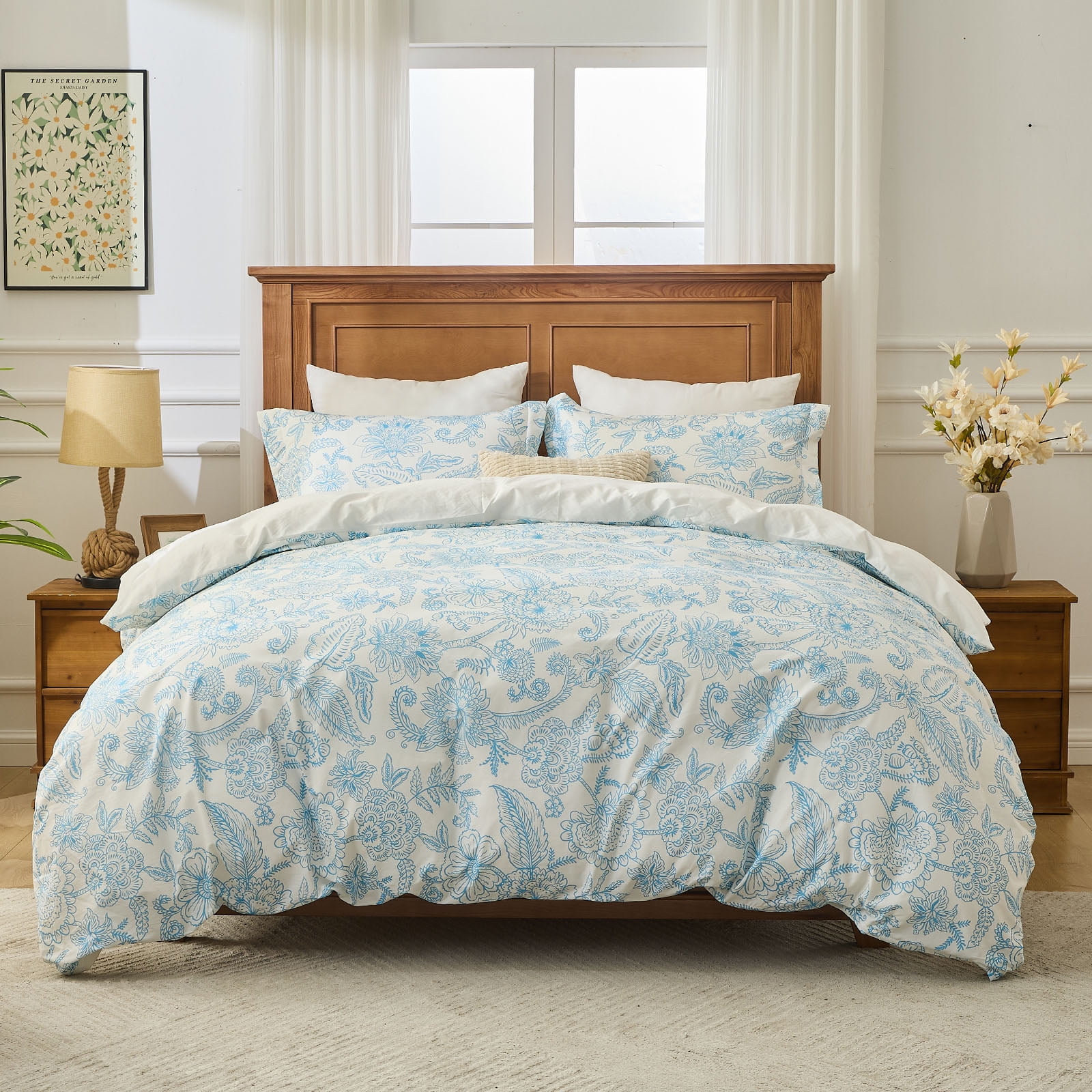 Click here for Kingrest Luxury Twin Duvet Cover Set Floral Printe... prices